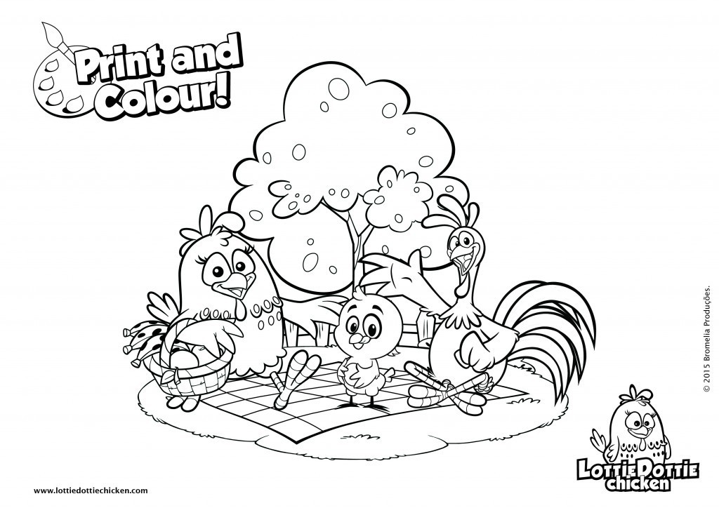 Coloring pages - Lottie Dottie Chicken Official Website