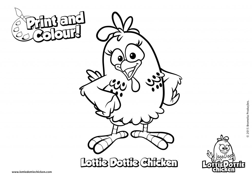 Coloring pages - Lottie Dottie Chicken Official Website