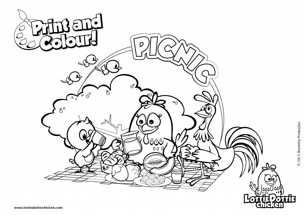 Coloring pages - Lottie Dottie Chicken Official Website