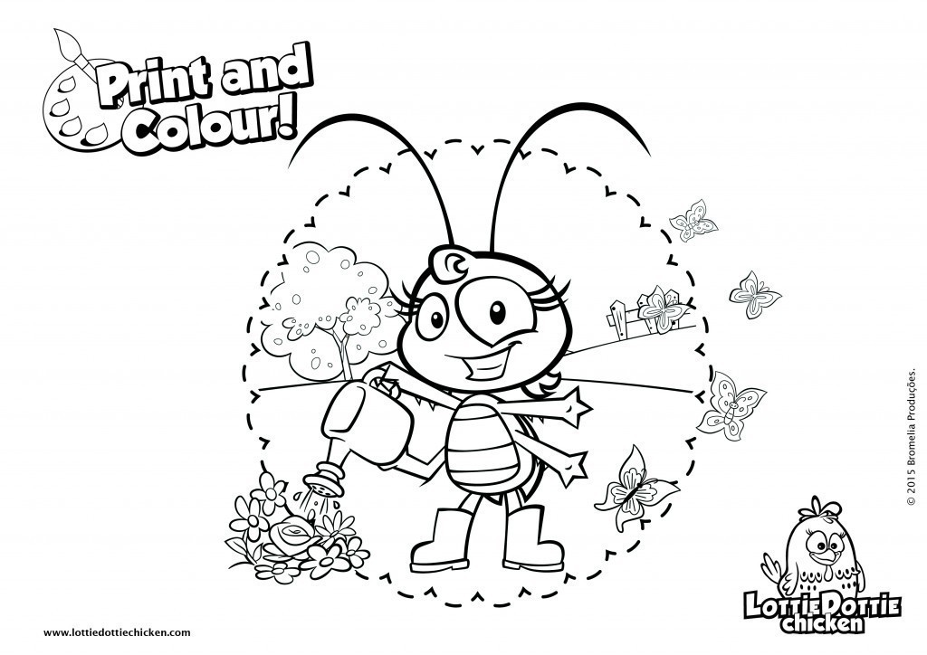 Coloring pages - Lottie Dottie Chicken Official Website