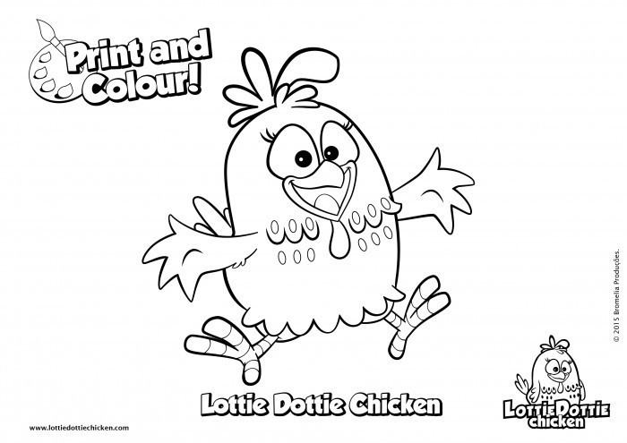 Coloring pages - Lottie Dottie Chicken Official Website